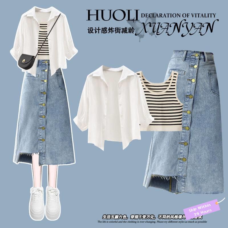 Ready Stock set blouse dan seluar baju wanita korean style Large size ...