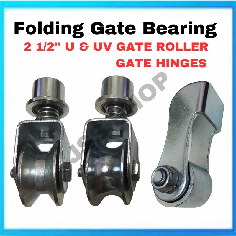 AUTO FOLDING GATE BEARING (2 1/2'' U&UV GATE ROLLER / GATE HINGES ...