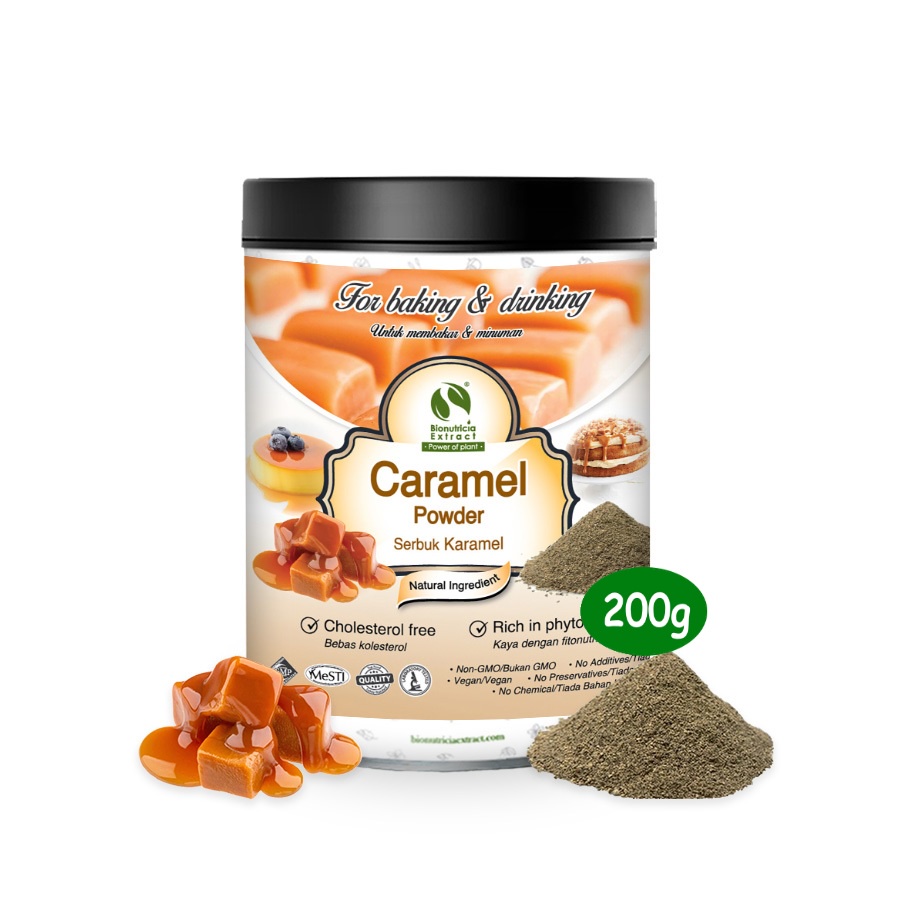 BioNutricia Caramel Powder 200g [Halal, Vegan} Quick Burst Of Energy ...