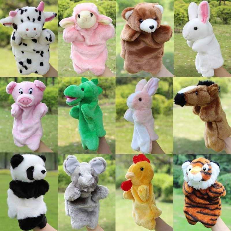 ⭐Kindergarten zodiac hand puppet toy animals glove hand finger puppets ...