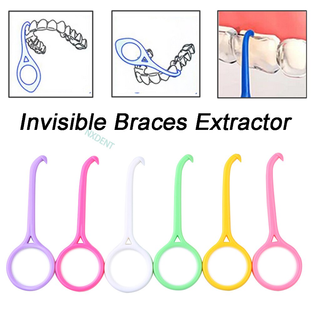 10PCS Dental Removal Tool Plastic Hook Orthodontic Aligner Remove ...