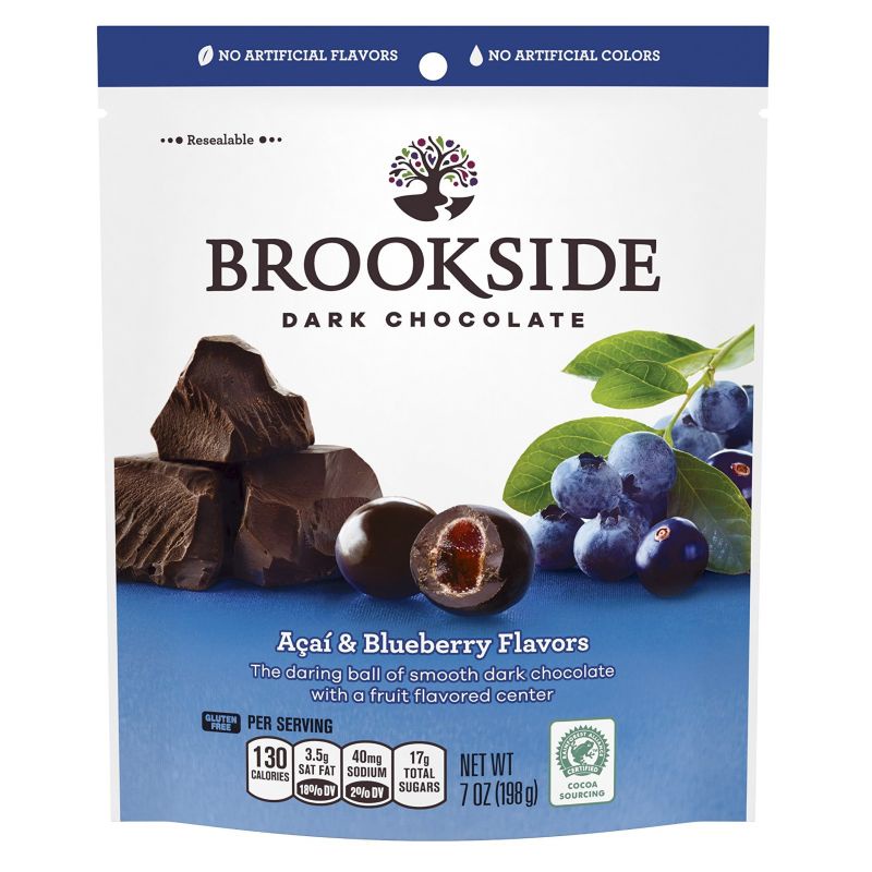 Brookside Dark Chocolate Candy, Acai and Blueberry Flavors, 198g ...