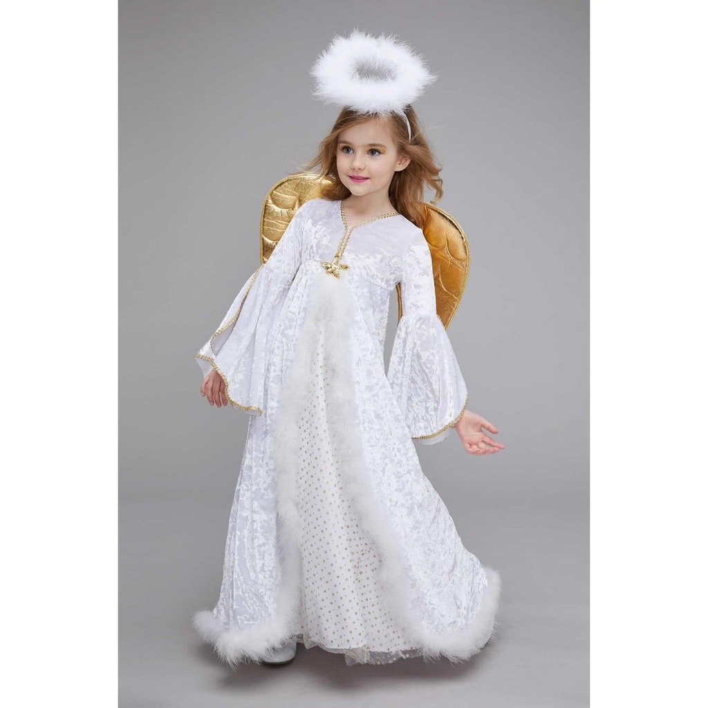 Cosplay costume girl golden color angel costumes Halloween c Halloween ...