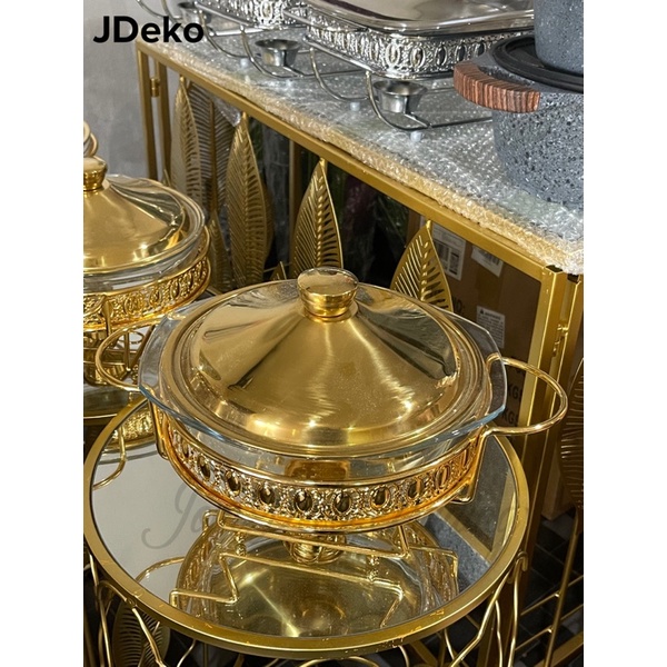 Buffet 2l Bulat Gold Dan Silver | Shopee Malaysia