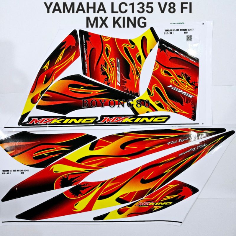 YAMAHA LC135 V8 FI MX KING BODY STICKER ( READY STOCK ) | Shopee Malaysia