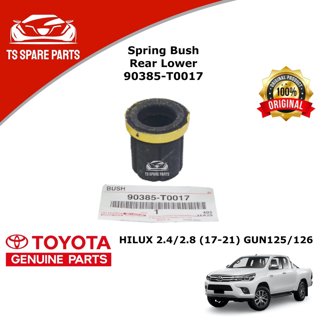 Toyota Spring Bush Rear Lower 90385-T0017 Hilux GUN125 2.4,GUN126 2.8 ...