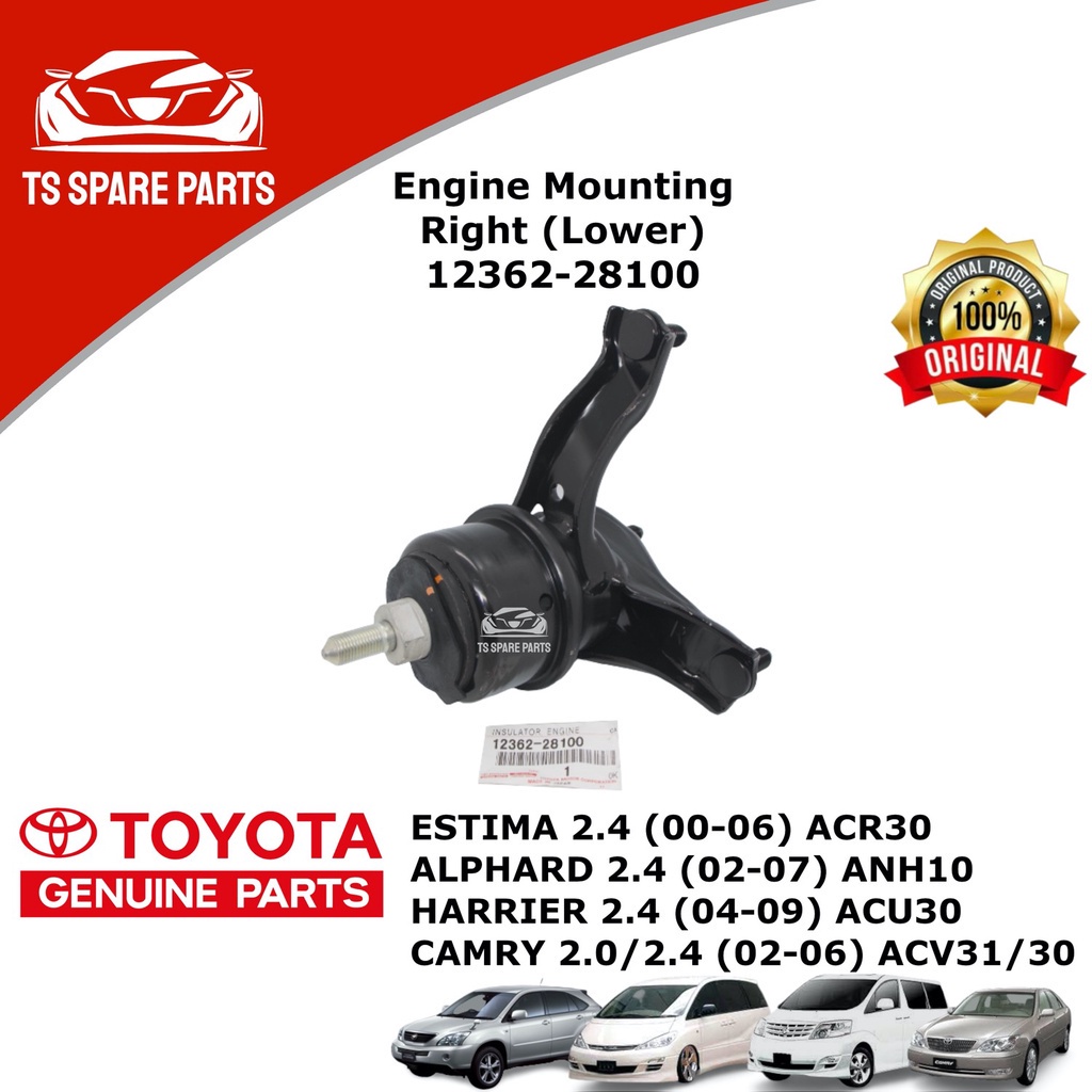 Toyota Engine Mounting Right (Lower) 12362-28100 Estima/Alphard/Harrier ...