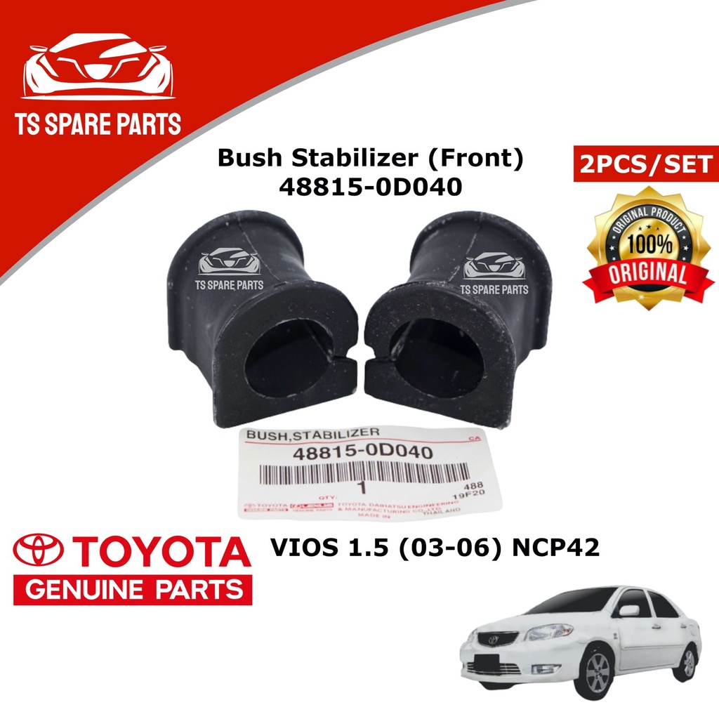 Toyota Bush Stabilizer (Front) 48815-0D040 Vios NCP42 Vios 1.5 (03-06 ...