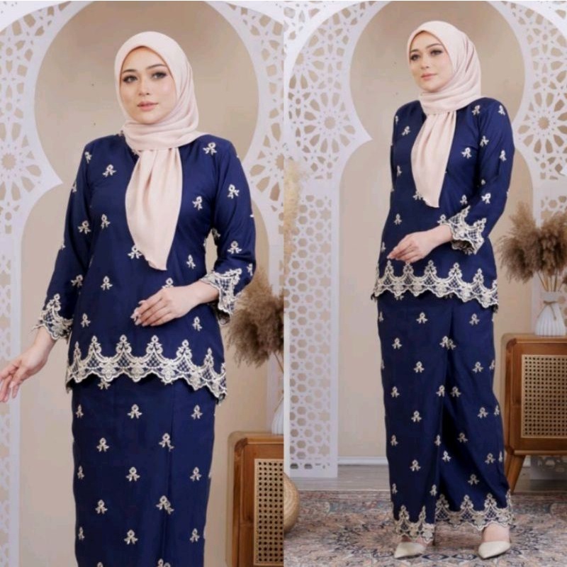 kurung kedah songket sulum sb line biku bintang bunga tunang baju raya ...