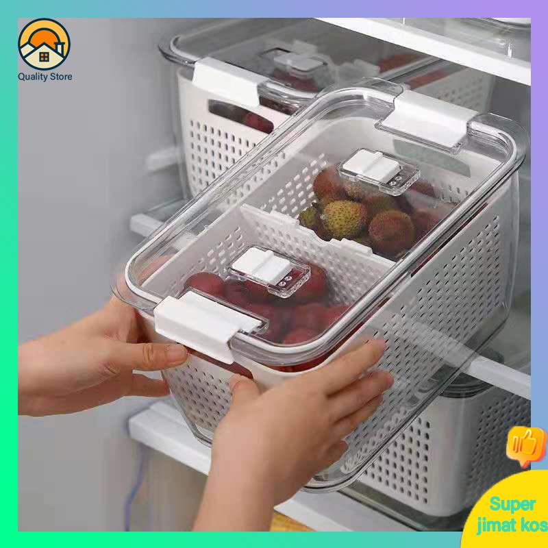 bekas bawang storage organizers rak bawang Jepun Double Lapisan Makanan ...
