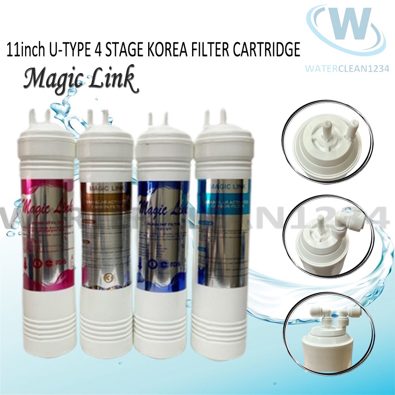 10 inch ( 11'' ) Magic Link Korea Filter U-Type HALAL 4STAGE FILTER ...