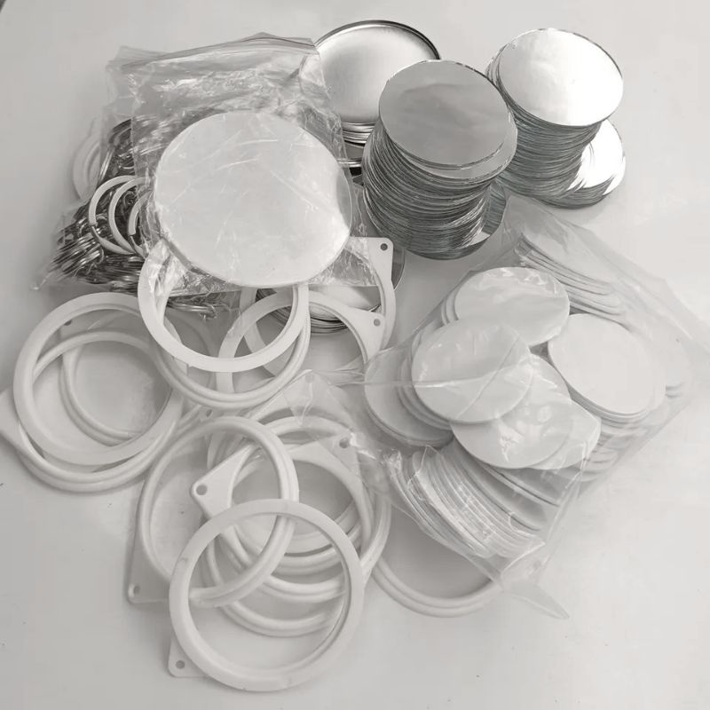 Button Badge 58mm Keychain Mirror Set - 1pack (100pcs) | Shopee Malaysia