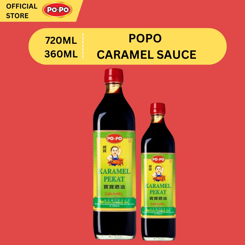 POPO CARAMEL SAUCE 360ml/ 720ml EXP: YEAR 2026 (SHELF LIFE FOR 3 YEARS ...