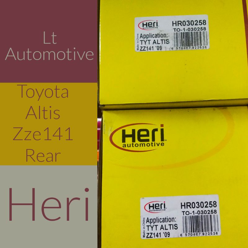 TO-1-030258 Toyota altis zze141,zze142,zre142,zre143,zre172,zre173 rear ...