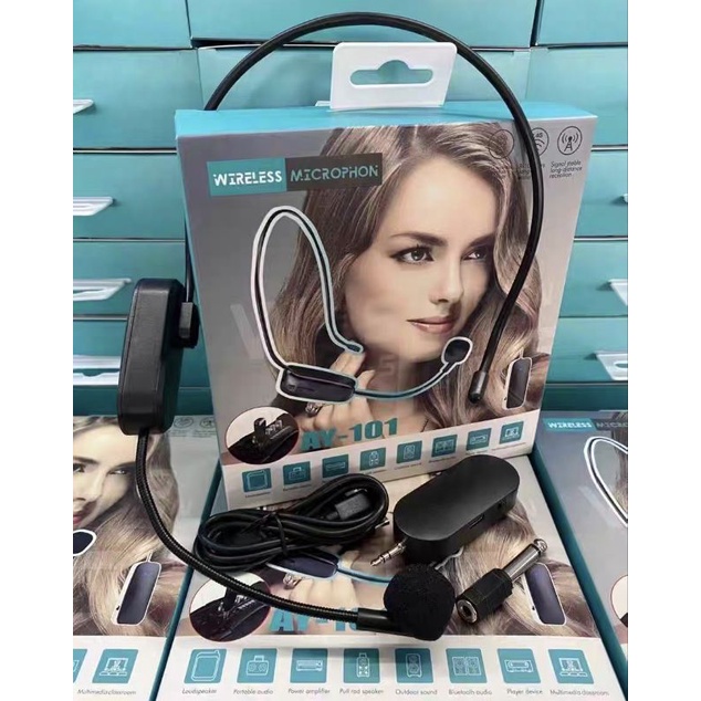Mini 3.5mm & 6.5mm Head-mounted Wireless Microphone Condenser Ay-101/AY ...
