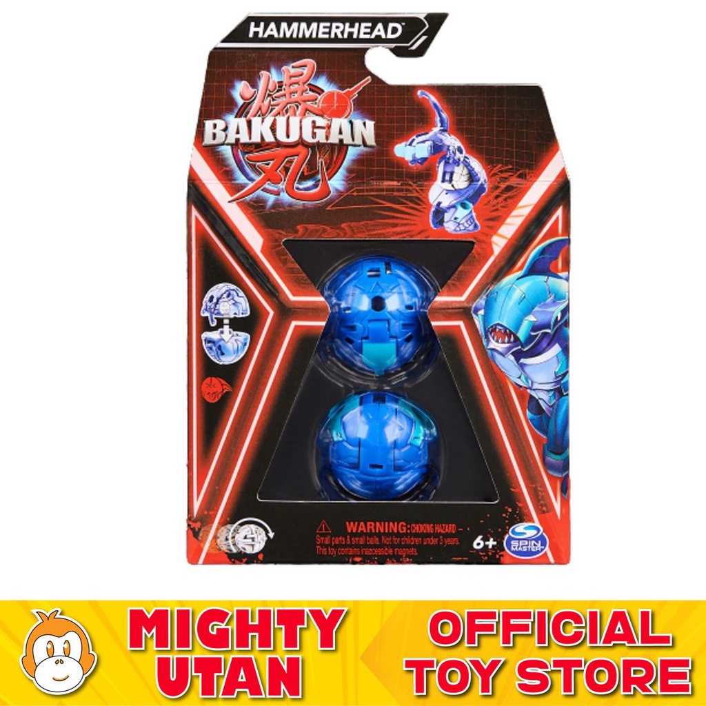 [Original] Bakugan Core Bakugan Hammerhead (Blue) Figure Toys for Kids ...