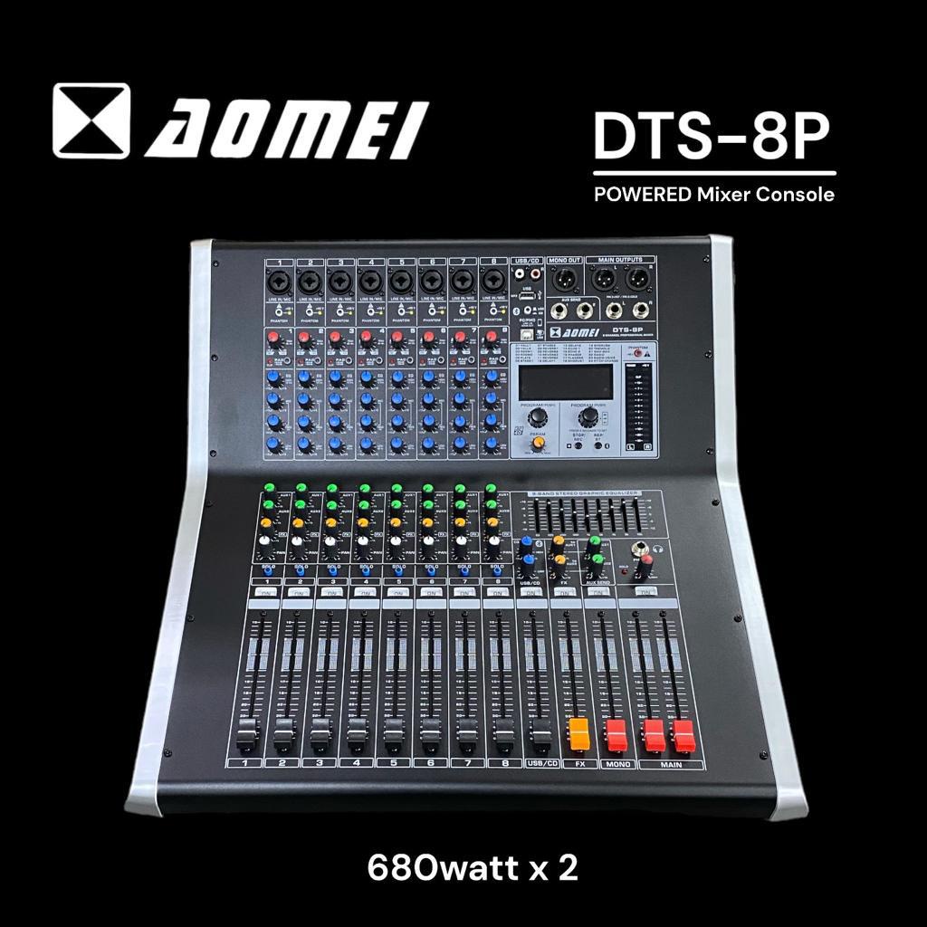 AOMEI DTS-8P Powered Mixer 680Watt x2 ( Ready Stock ) | Shopee Malaysia