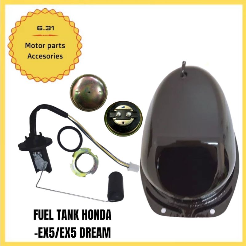 EX5 EX5 DREAM 3.7L 3.7 LITER FUEL TANK MINYAK TANGKI HONDA EX5 BLACK ...