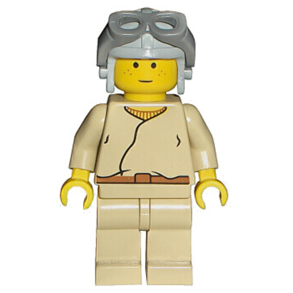 LEGO MINIFIGURE (GENUINE) sw0008 Star Wars Anakin Skywalker (Light Gray ...