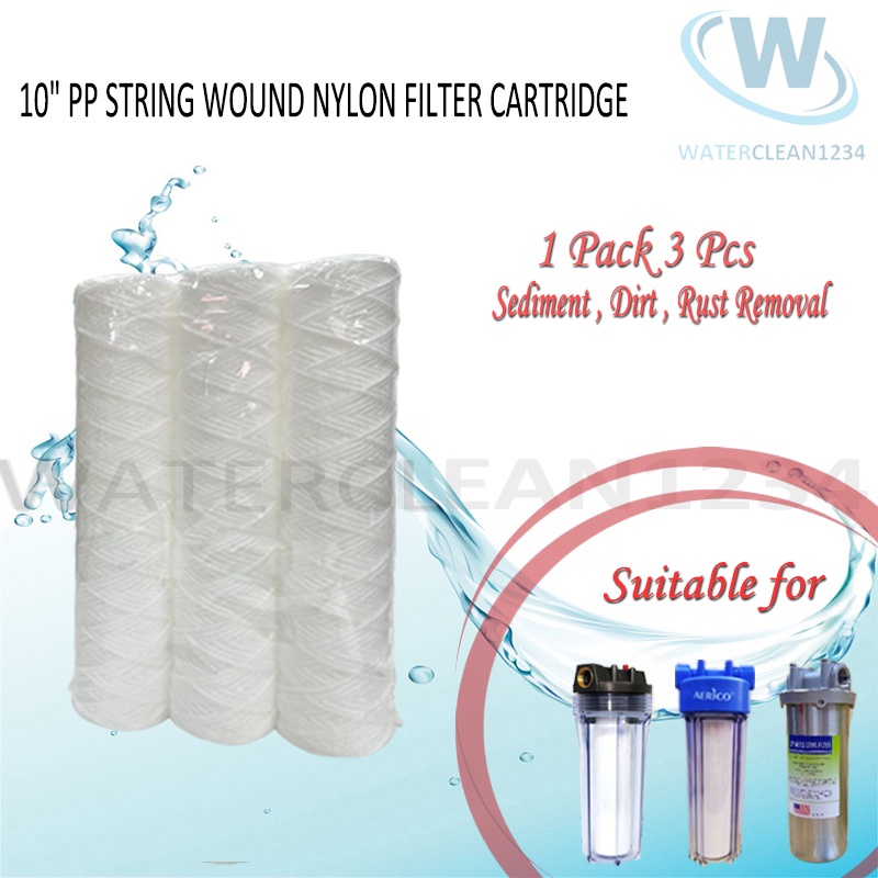 10" PP STRING WOUND NYLON FILTER CARTRIDGE - POLYPROPYLENE STRING WOUND ...