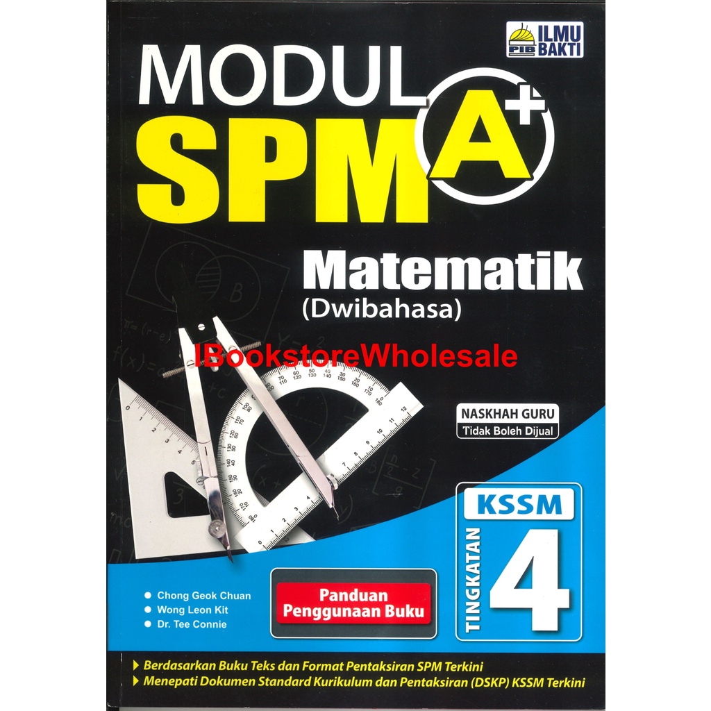 ILMU BAKTI MODUL SPM A+ MATEMATIK (DWIBAHASA) KSSM TINGKATAN 4 | Shopee ...