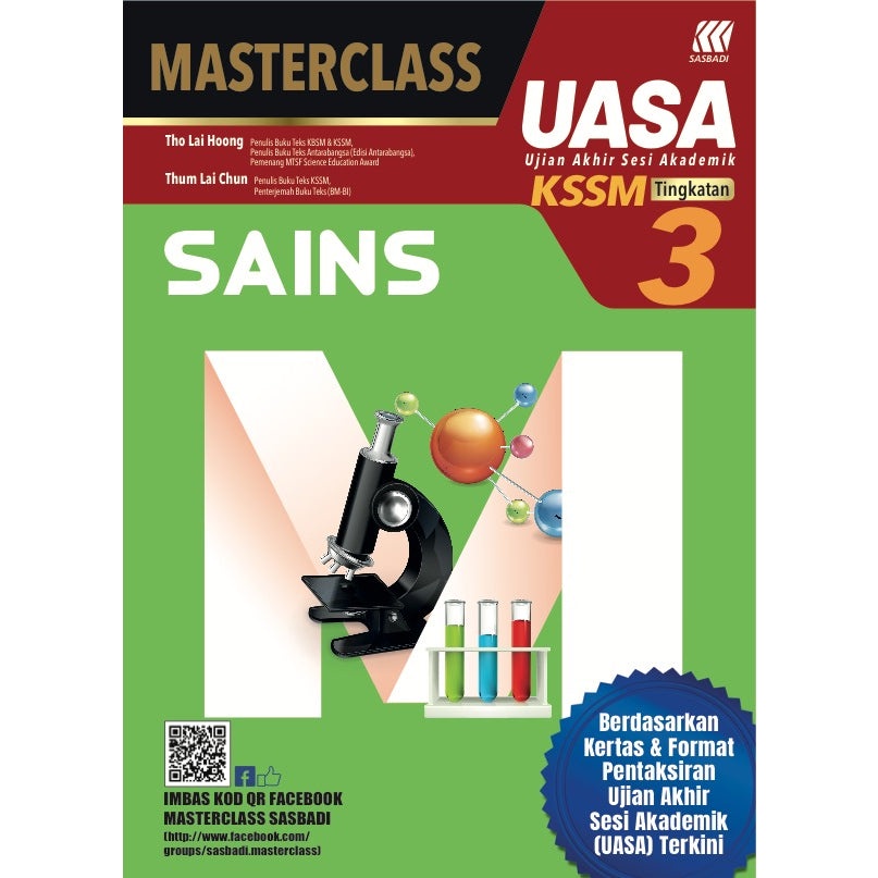 Sasbadi 2023: Rujukan MasterClass UASA KSSM Sains Tingkatan 3 ...