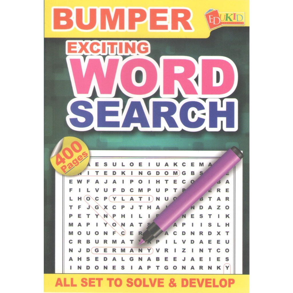 Edukid 2023: Bumper Exciting Word Search 9789673643417 | Shopee Malaysia