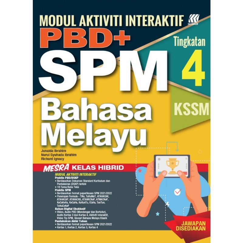 Sasbadi 2023: Latihan Modul Interaktif PBD SPM Bahasa Melayu Tingkatan 4 9789837731165 BK23MBM4 ...