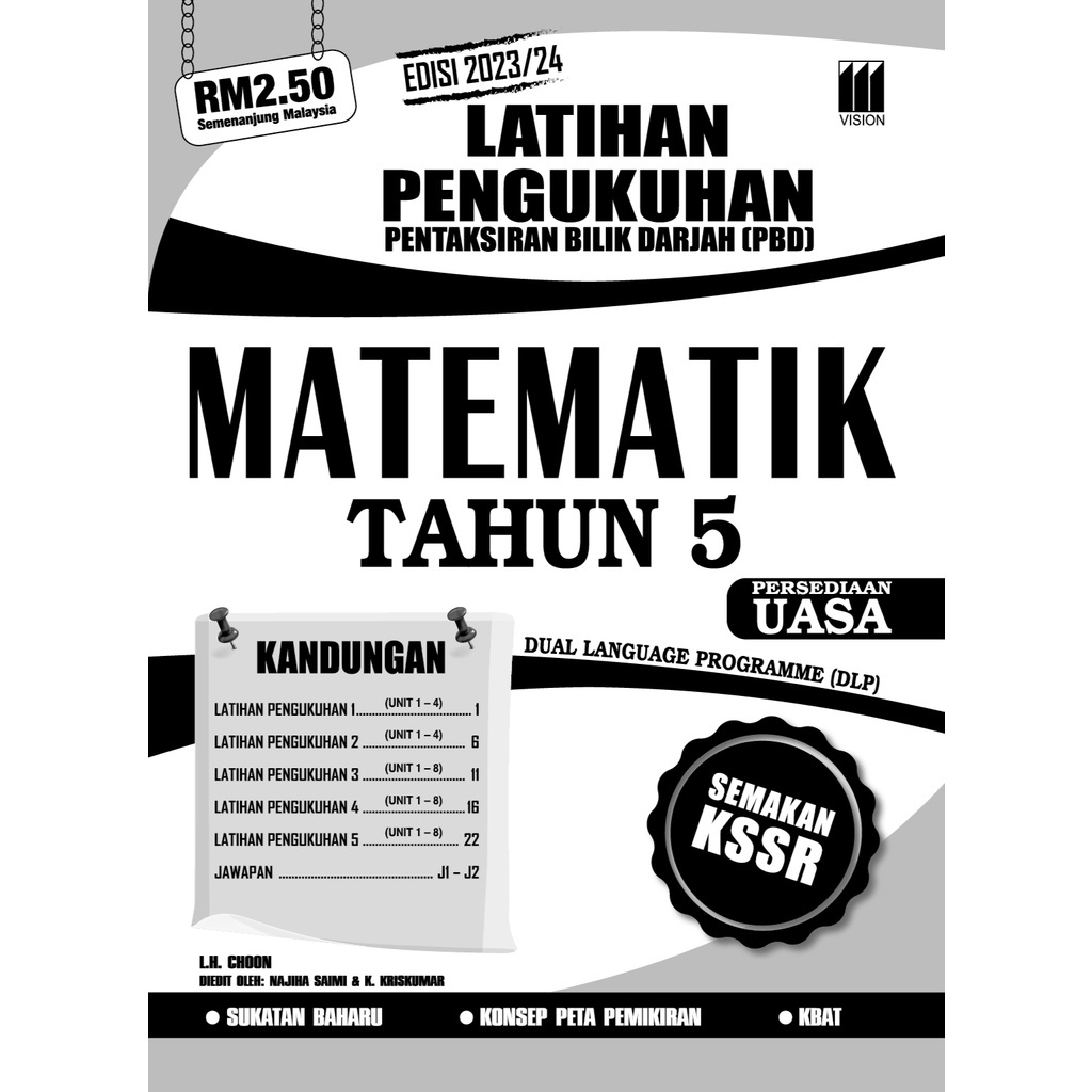 Vision 2023: Latihan Pengukuhan PBD Matematik/Mathematics Dwibahasa ...