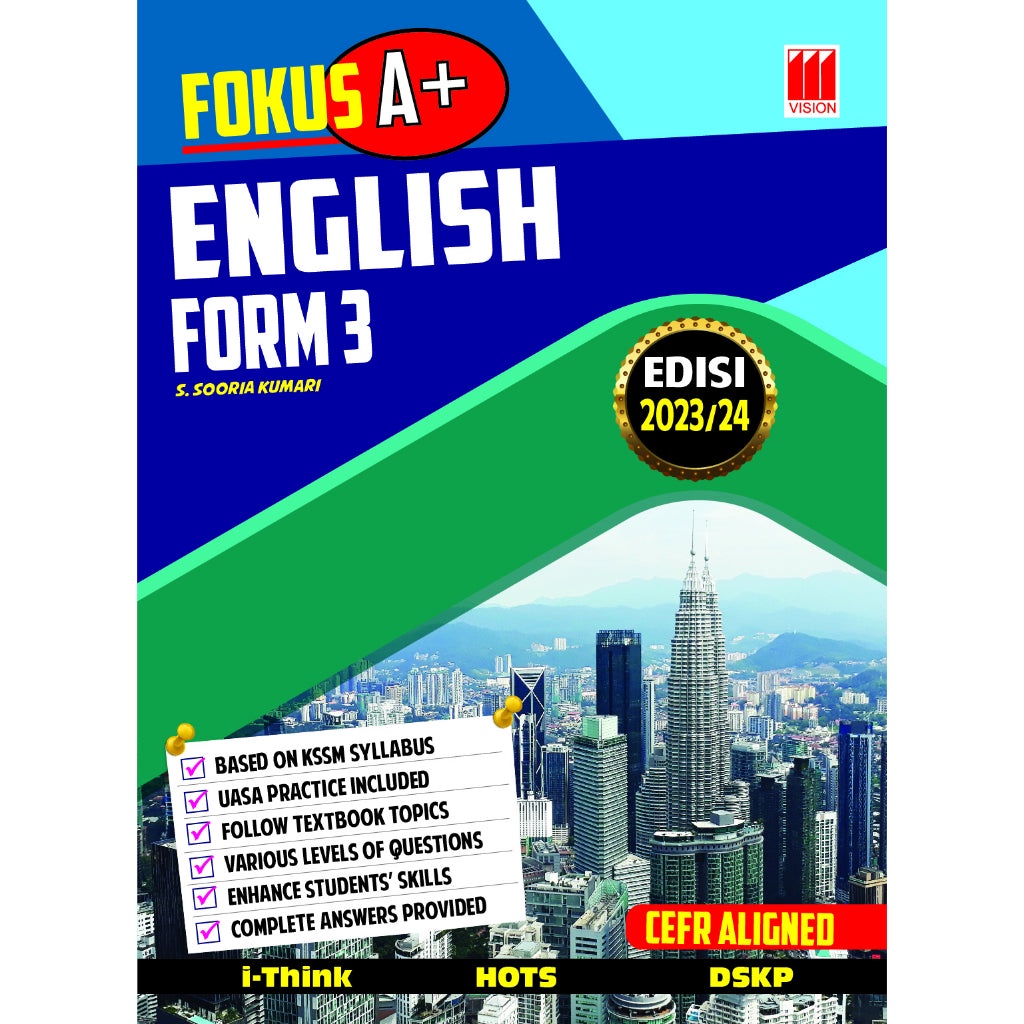 Vision 2023: Latihan Fokus A+ English Form 3 KSSM 9789674825119 ...