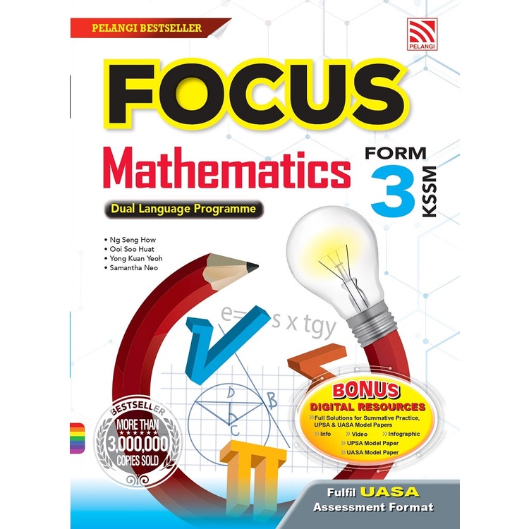 Pelangi 2023: Rujukan Focus PT3 Mathematics Form 3 9786297537771 ...