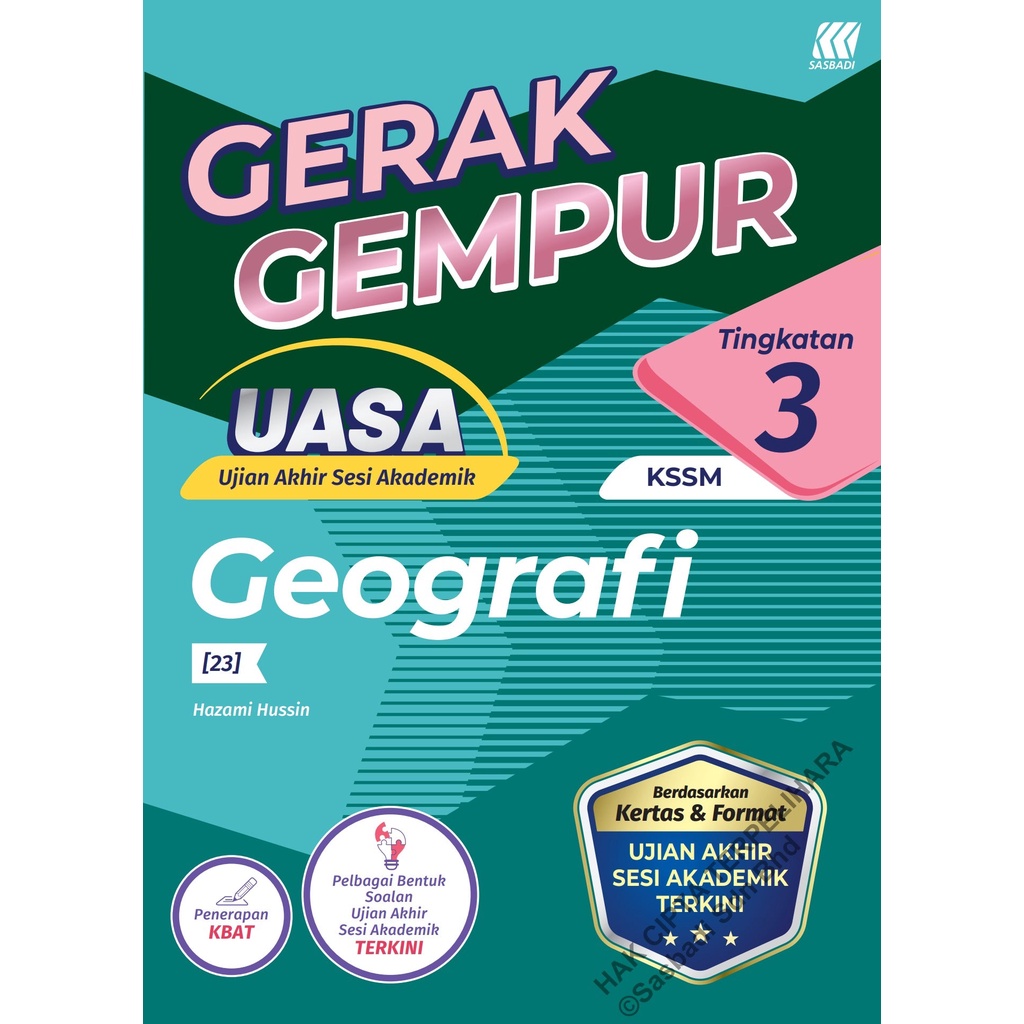 Sasbadi 2023: Latihan Gerak Gempur UASA KSSM Geografi Tingkatan 3 ...