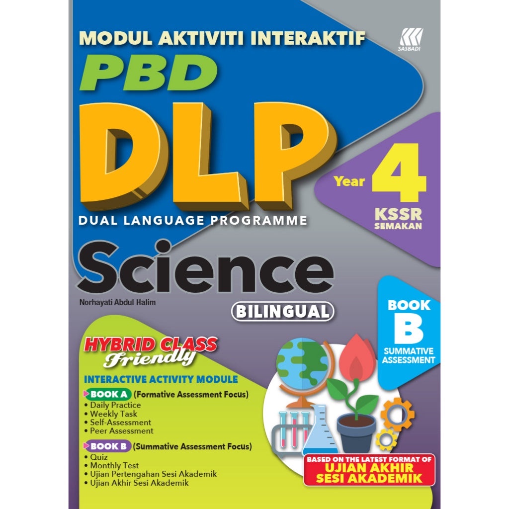 Sasbadi 2024: Latihan Modul Aktiviti Interaktif PBD DLP Sains / Science A+B Tahun / Year 4 ...