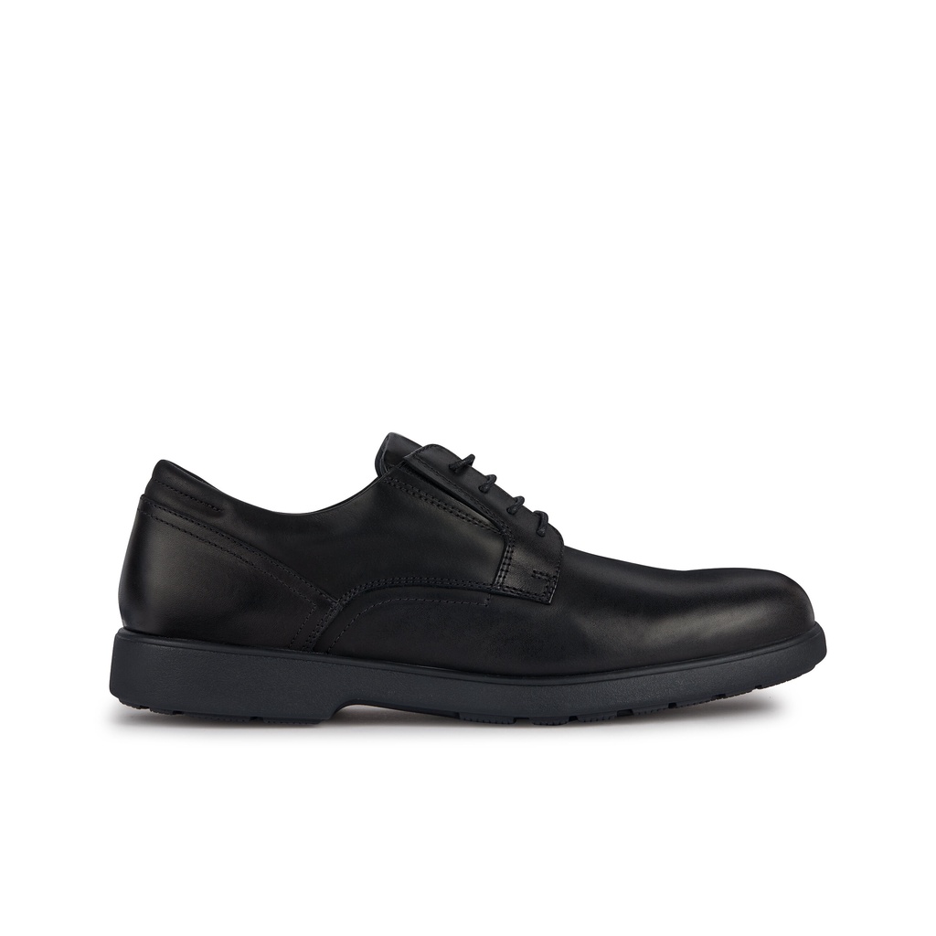 GEOX Men Leather Lace Up Spherica EC11 Shoes - Black U35EFA-00043 ...