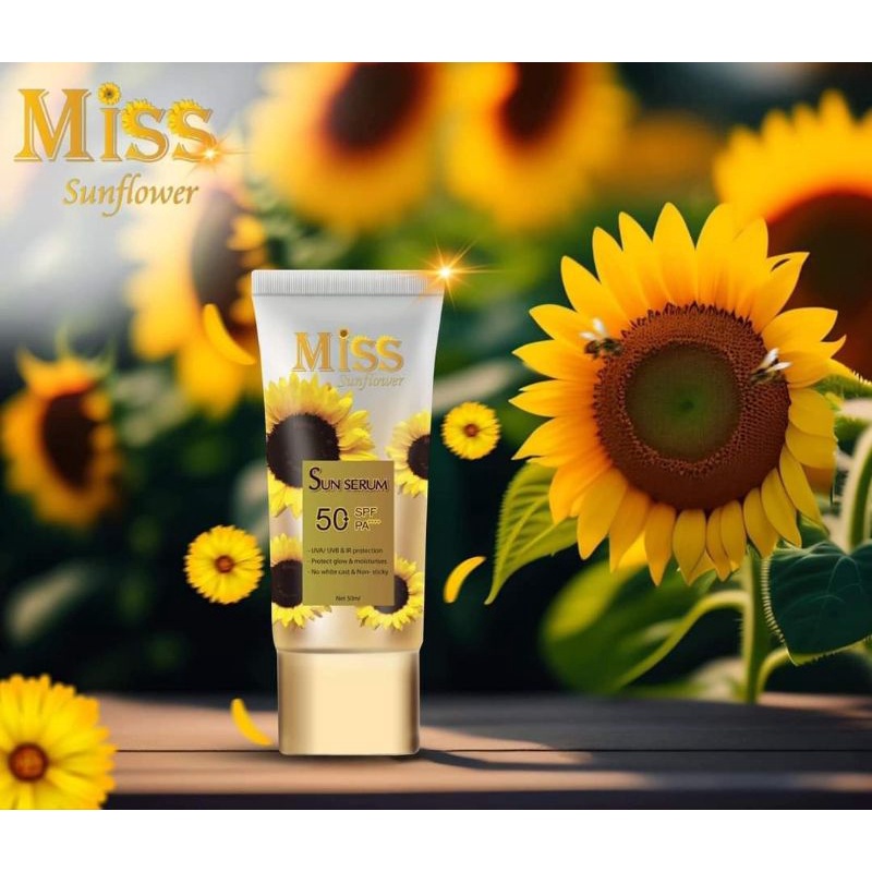 Sun Serum SPF50 PA+++ (50ml) Miss Sunflower 🌻 | Shopee Malaysia