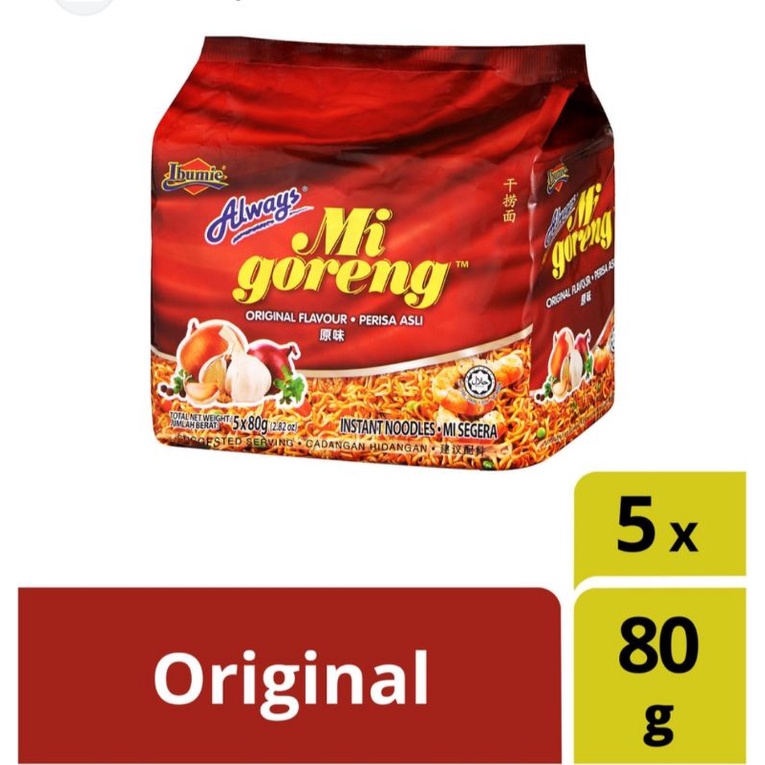 Ibumie Always MI Goreng 5x 80g | Shopee Malaysia