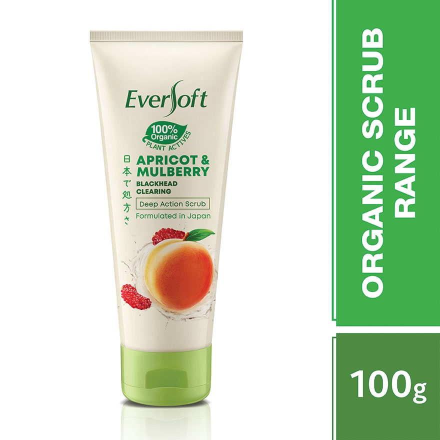 EVERSOFT Apricot Facial Scrub 100g | Exfoliates Blackhead & Dead Skin ...