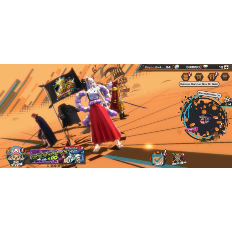 One Piece Bounty Rush 4 EXTREME Figure Yamato MAX Shanks Roger ...