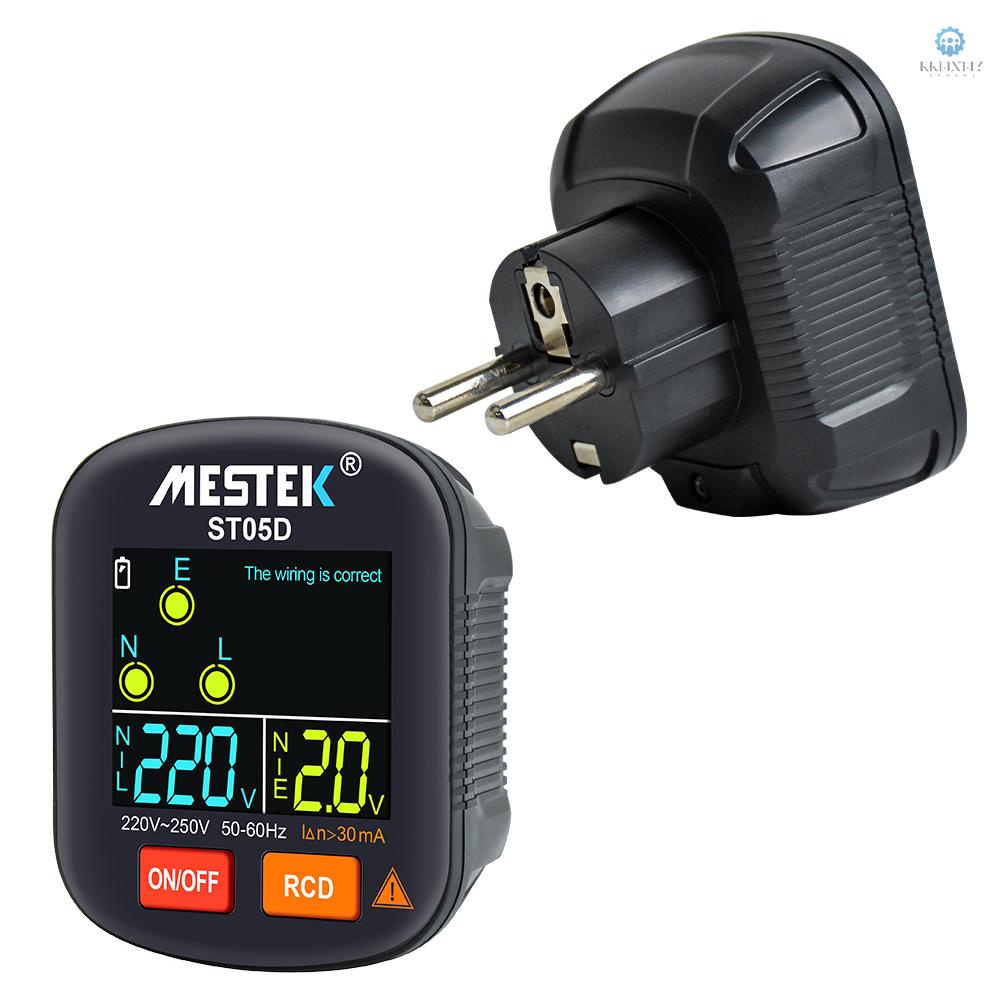 30-250V Portable Digital Socket Tester Detector RCD Voltage Tester ...