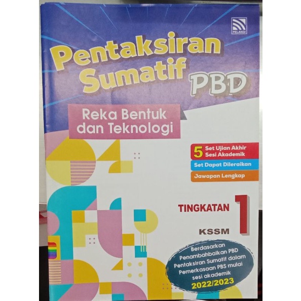 PELANGI PENTAKSIRAN SUMATIF PBD REKA BENTUK DAN TEKNOLOGI TINGKATKAN 1 KSSM | Shopee Malaysia