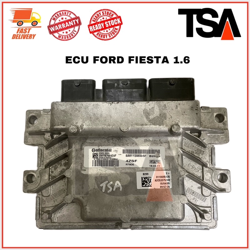 ECU FORD FIESTA 1.6 EMS 2205 ENGINE CONTROL UNIT COMPUTER BOX | Shopee ...