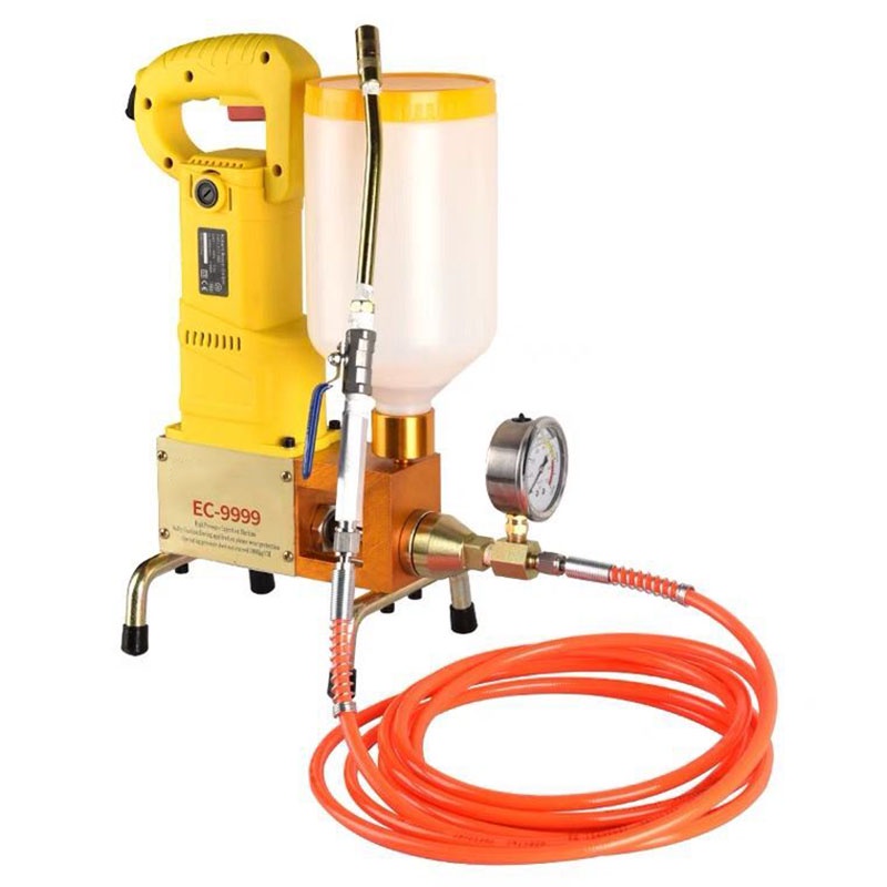 EC9999 High Pressure Waterproof Grouting Machine 1100W Injection Pump Epoxy/Polyurethane Foam ...