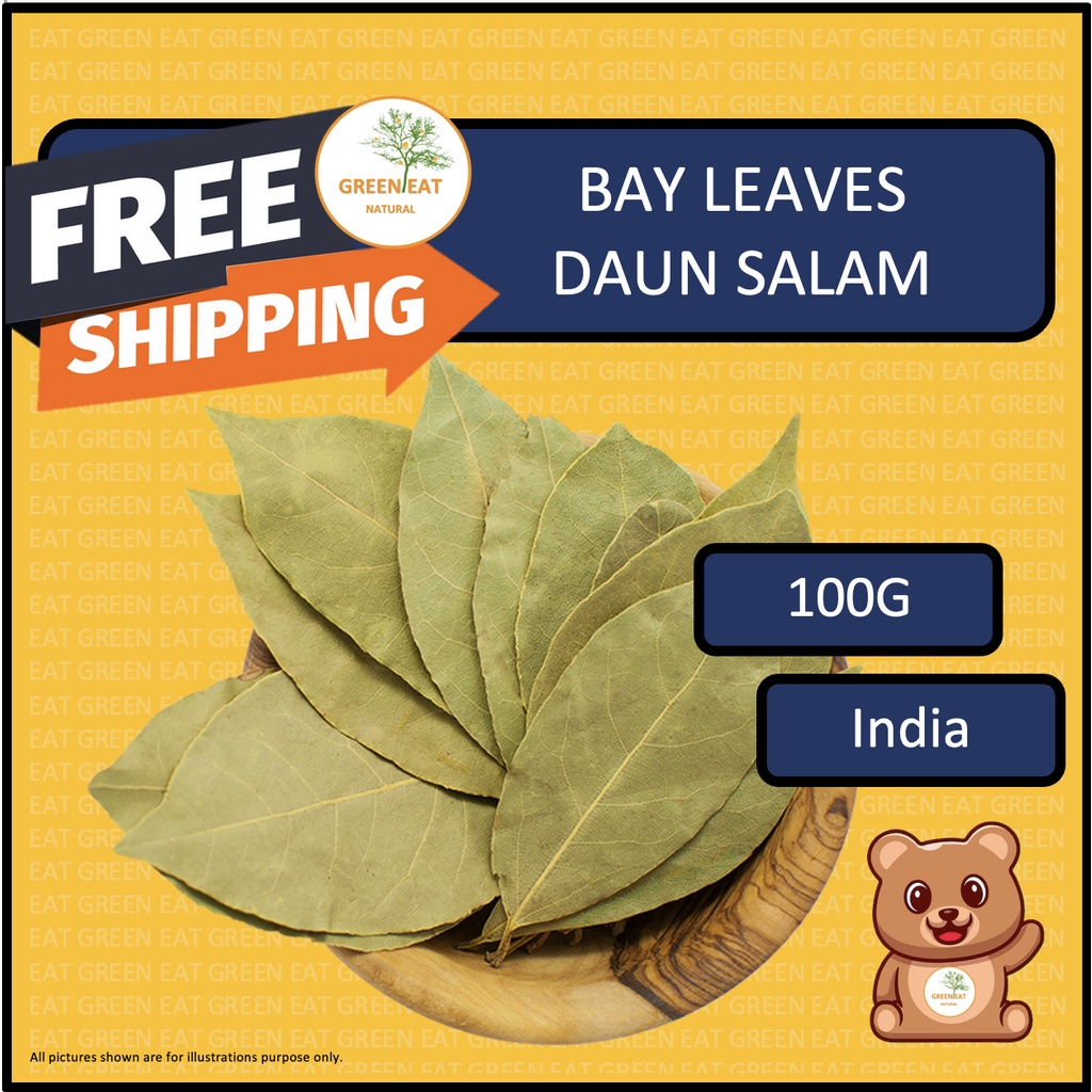 Daun Salam / Bay Leaves 干月桂叶 100g | Shopee Malaysia