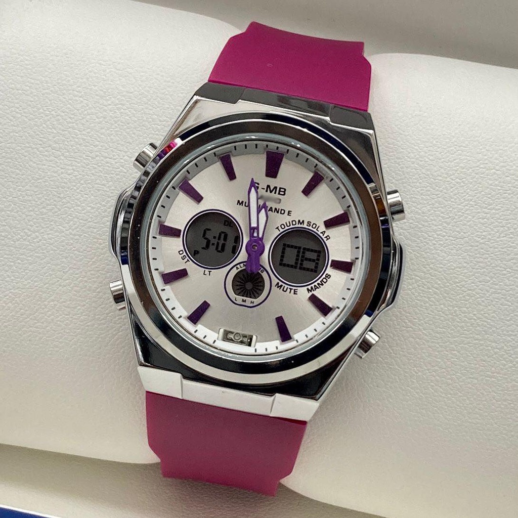 Baby G GMS GMB Rose Gold & Silver Jam Tangan Perempuan Woman Jam Child ...