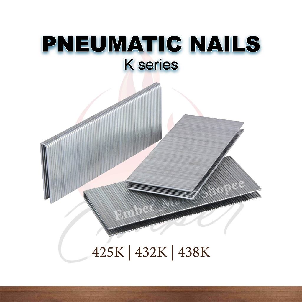 Pneumatic Tacker Wood Brad Air Nail Refill Air Stapler Gun K325 K432 K438 Air Nail Refill (2500 ...