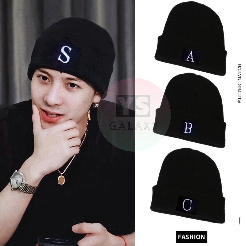 Alphabet Letter Beanie Woolen Beanie Knitted Beanie Snow Hat Snow Cap ...