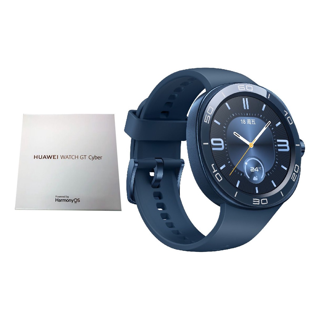 HUAWEI WATCH GT Cyber GPS Smartwatch (Elegant Edition, Phantom Sea Blue ...