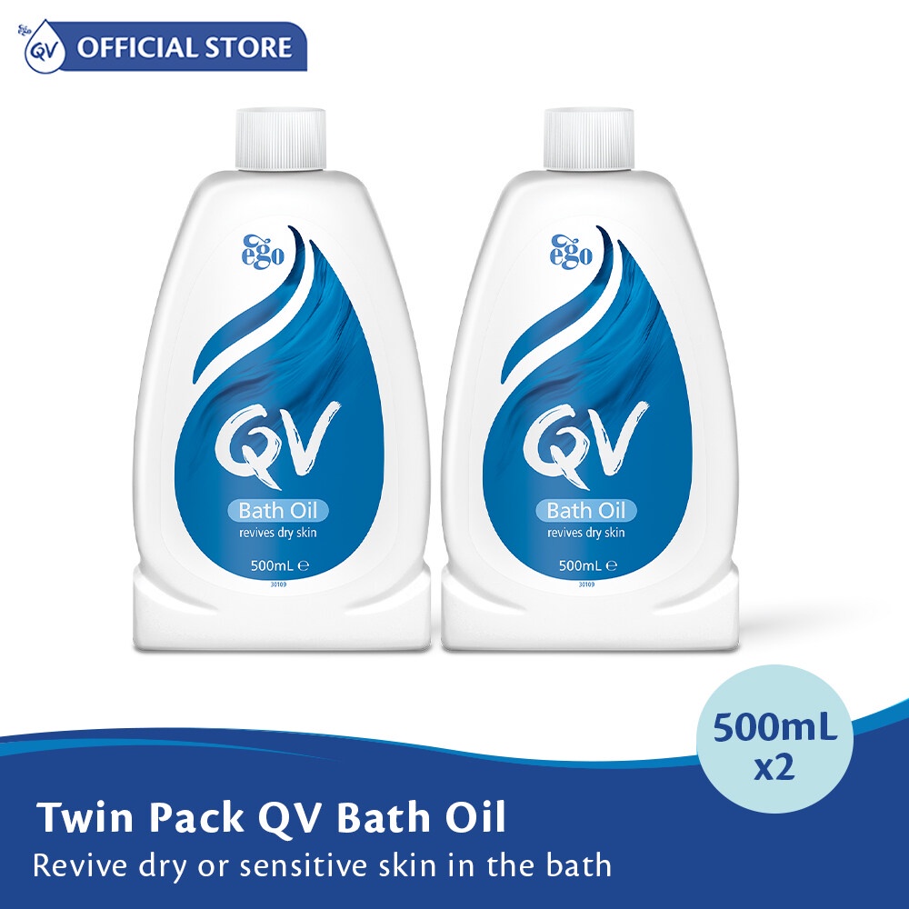 [Bundle] Twin Pack QV Bath Oil 500ml | Non-greasy & Natural Moisturizer ...
