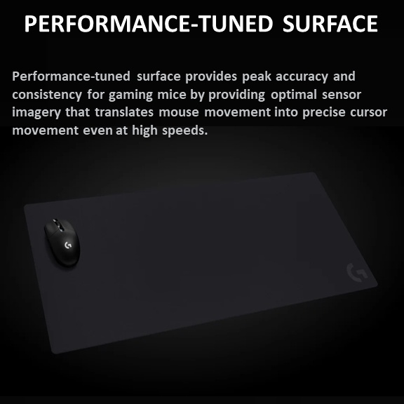 Logitech G840 XL Cloth Gaming Mouse Pad - 900 x 400 mm, 3 mm Thin Mat ...