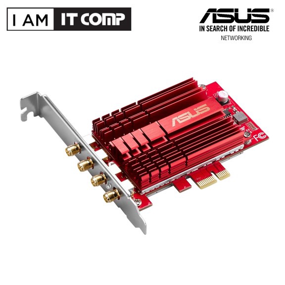 ASUS PCE-AC68 802.11ac Dual-band Wireless-AC1900 PCI-E Adapter | Shopee ...